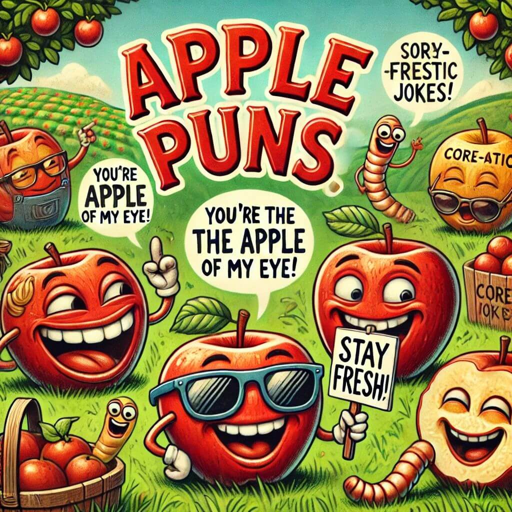 150 Apple Puns to Make Any Moment Sweeter - Pun Hub