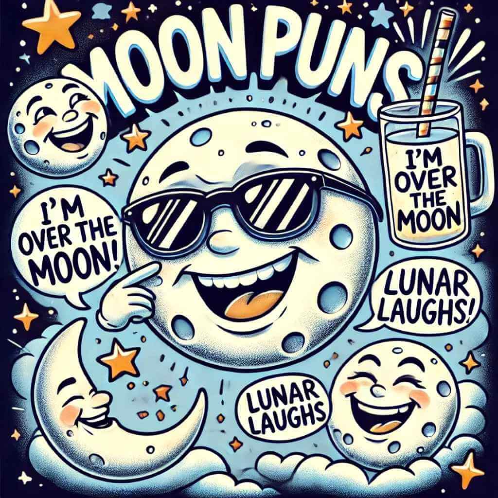 150 Moon Puns: Shine On, Laugh Out Loud - Pun Hub